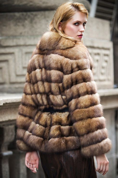 fur coat sable